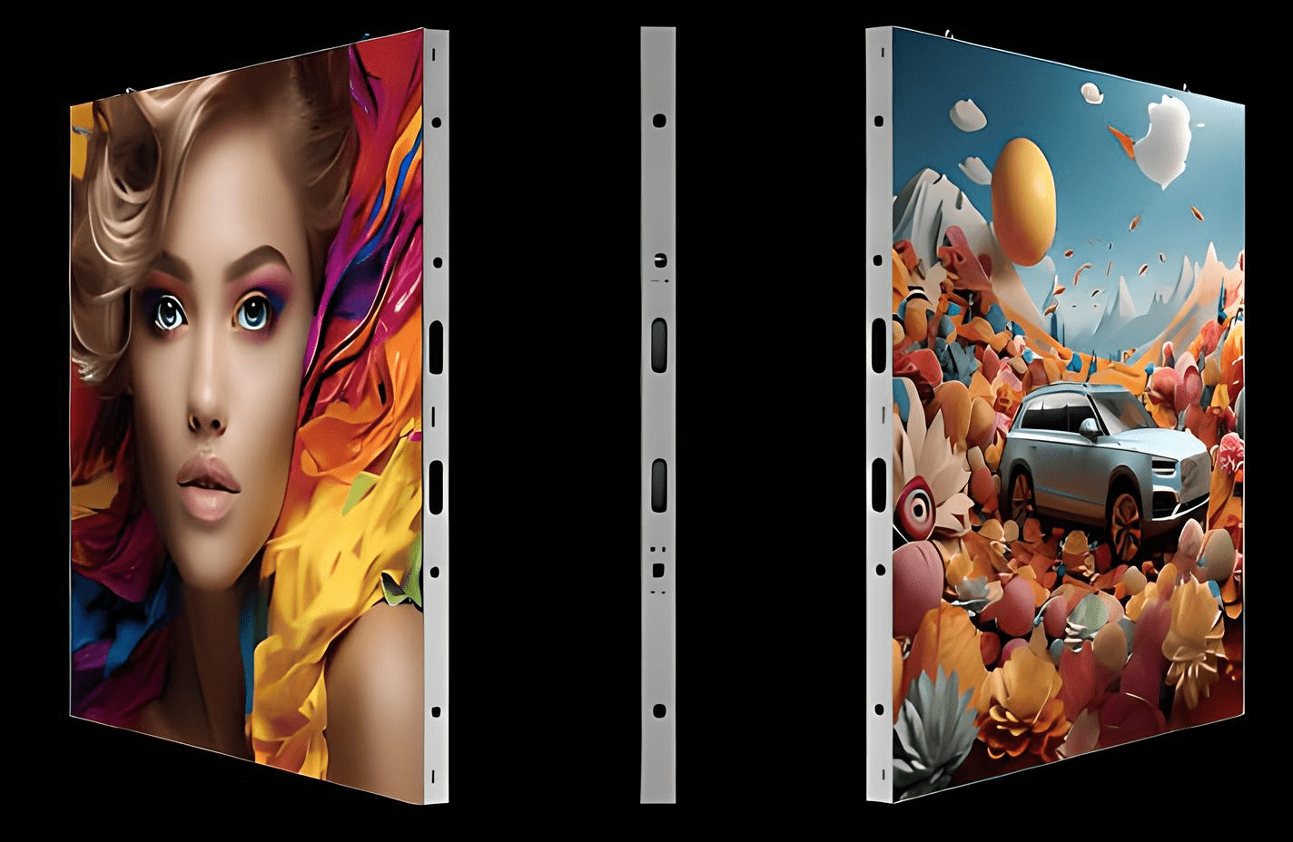 Helix Ultra Slim Double-Sided LED Display | 360° Viewing